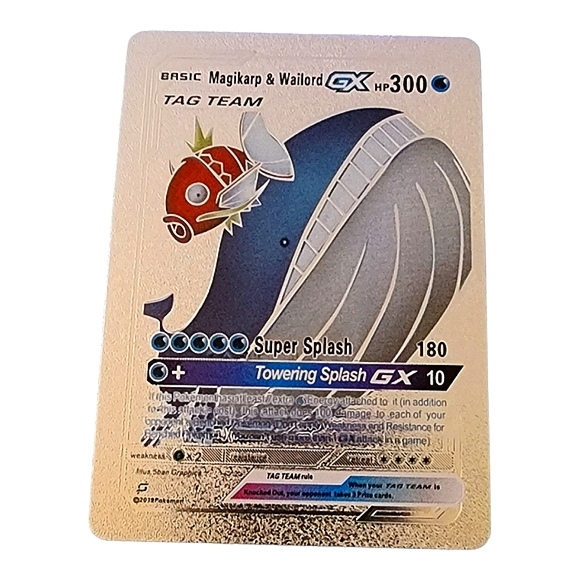 Nintendo | Other | Collectors Magikarp Wailord Gx 30hp Silver Foil ...